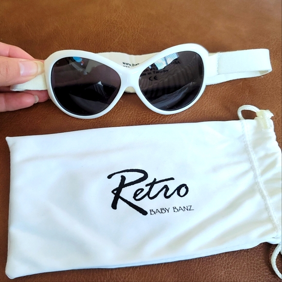 BaBy BanZ | Accessories | Retro Baby Banz White Velcro Sunglasses ...